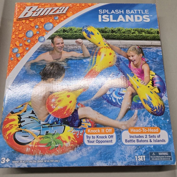 Other | New Banzai Splash Battle Islands Swim Fun Toys Games 2 Islands ...